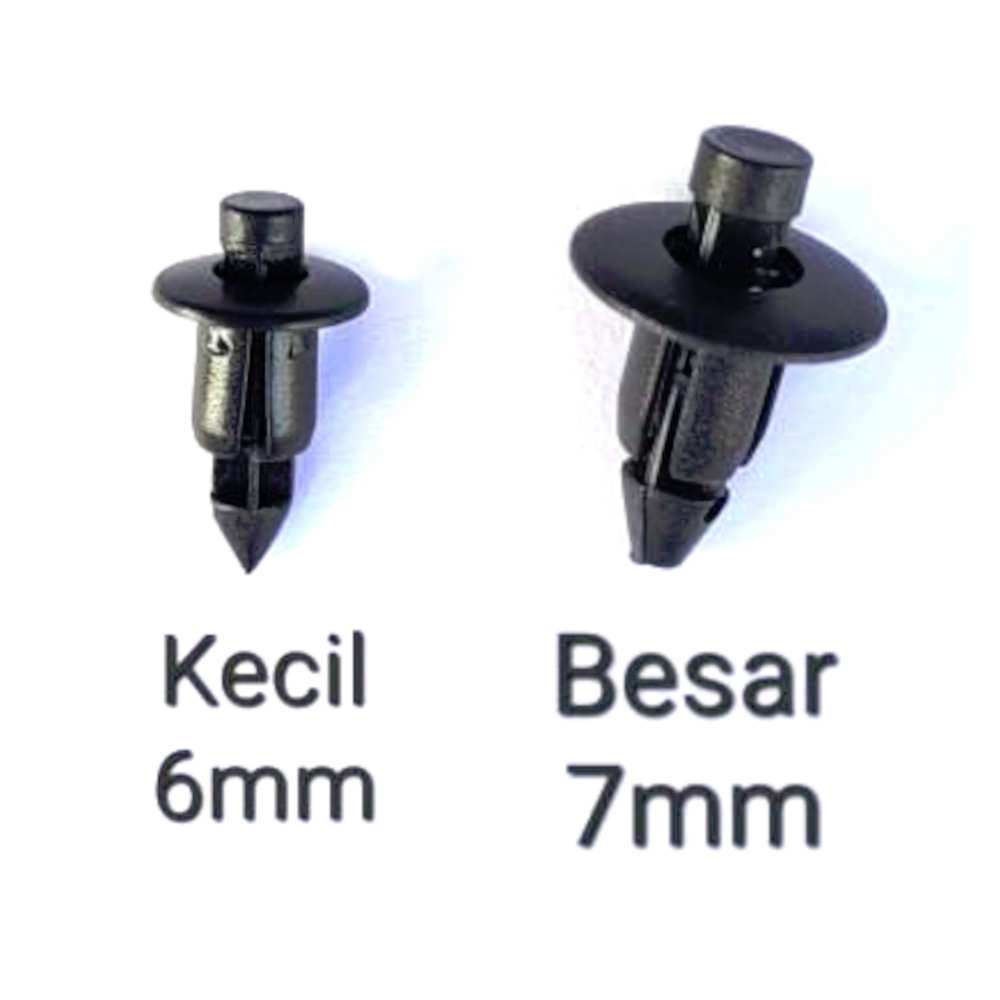 Jual Klip Kancing Plastik M6 Klem Baut Body Motor Jepang Eropa Korea ...