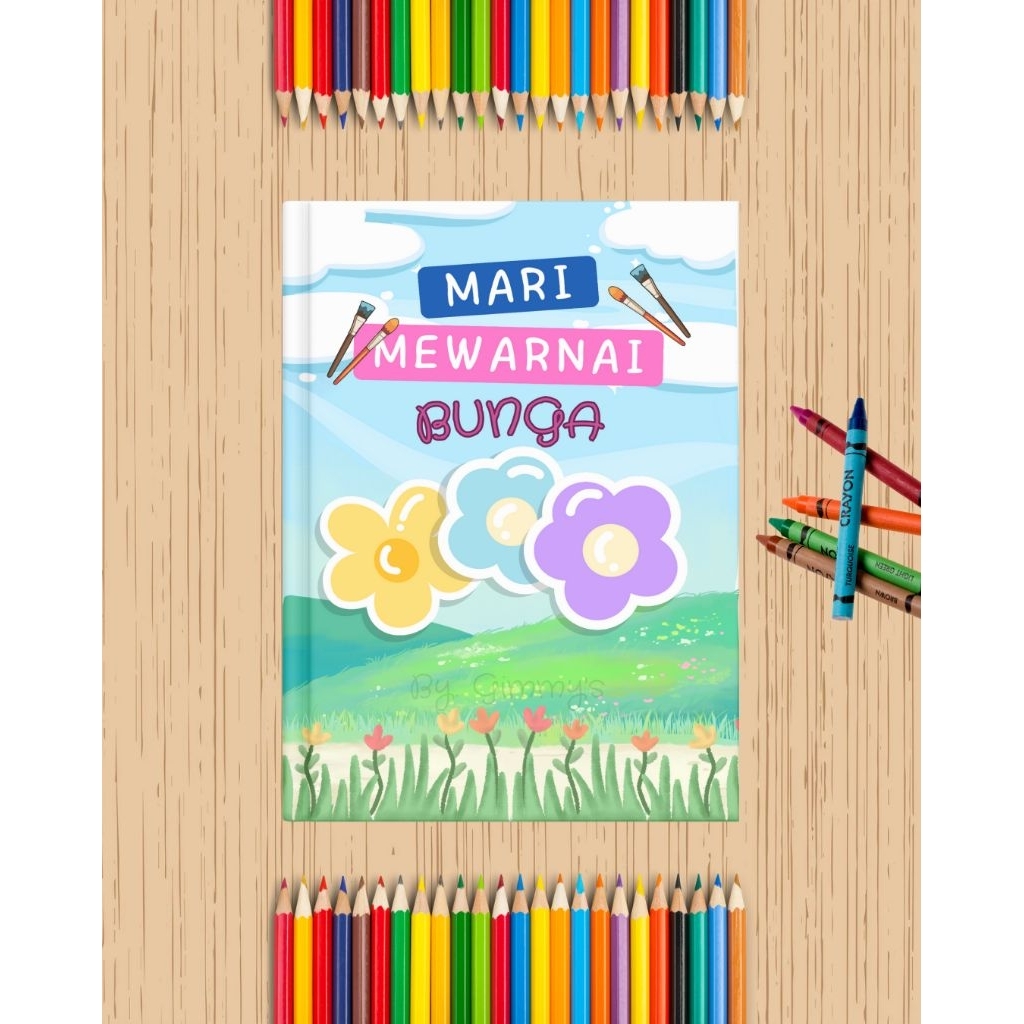 Jual Worksheet Mewarnai Anak Lembar Mewarnai Anak Tema Bunga | Shopee ...
