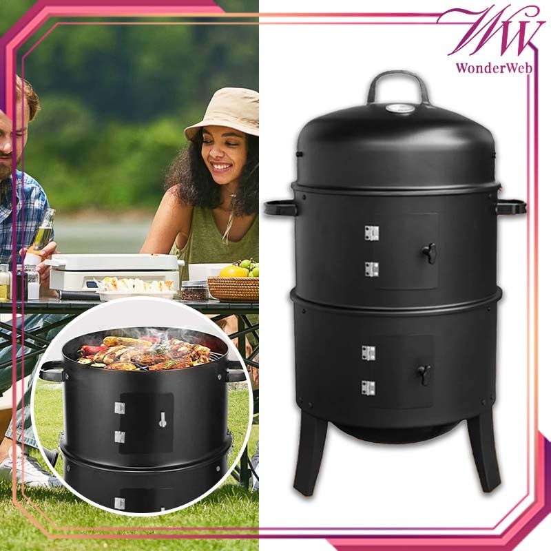 Jual Smoker Grill Drum BBQ 3 In 1 Alat Panggang BBQ Grill Grill Smoker ...