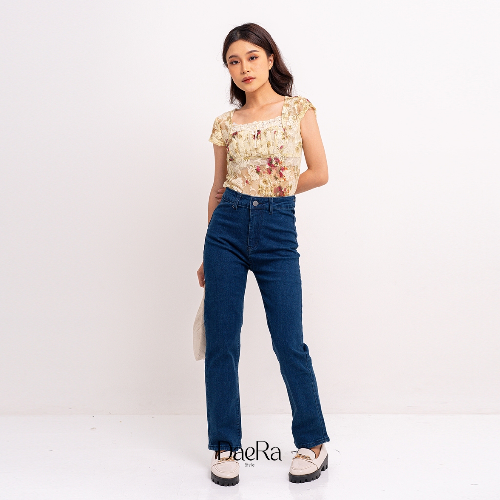 Jual Celana Jeans Panjang Wanita Highwaist Denim Boyfriend Jeans ...