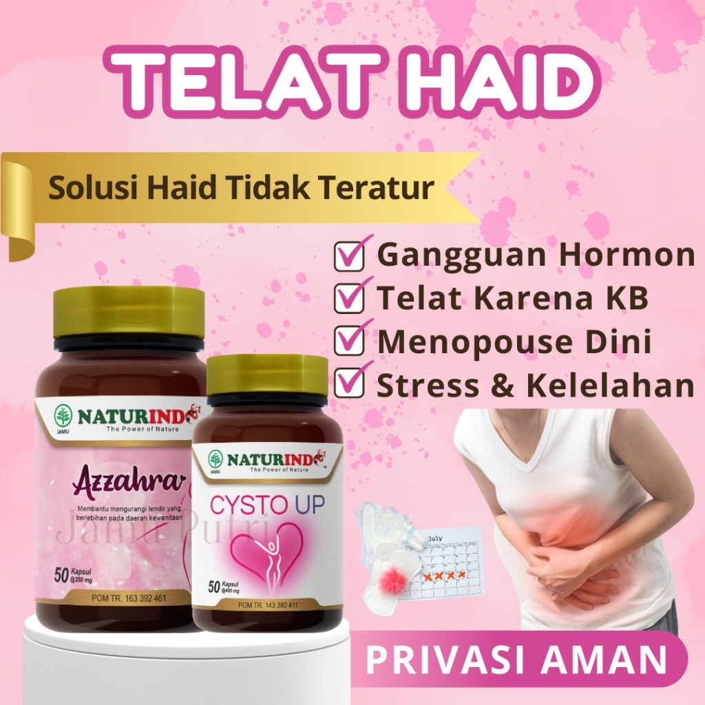 Jual Obat Telat Dateng Bulan Pelancar Haid Pelancaran Menstruasi ...