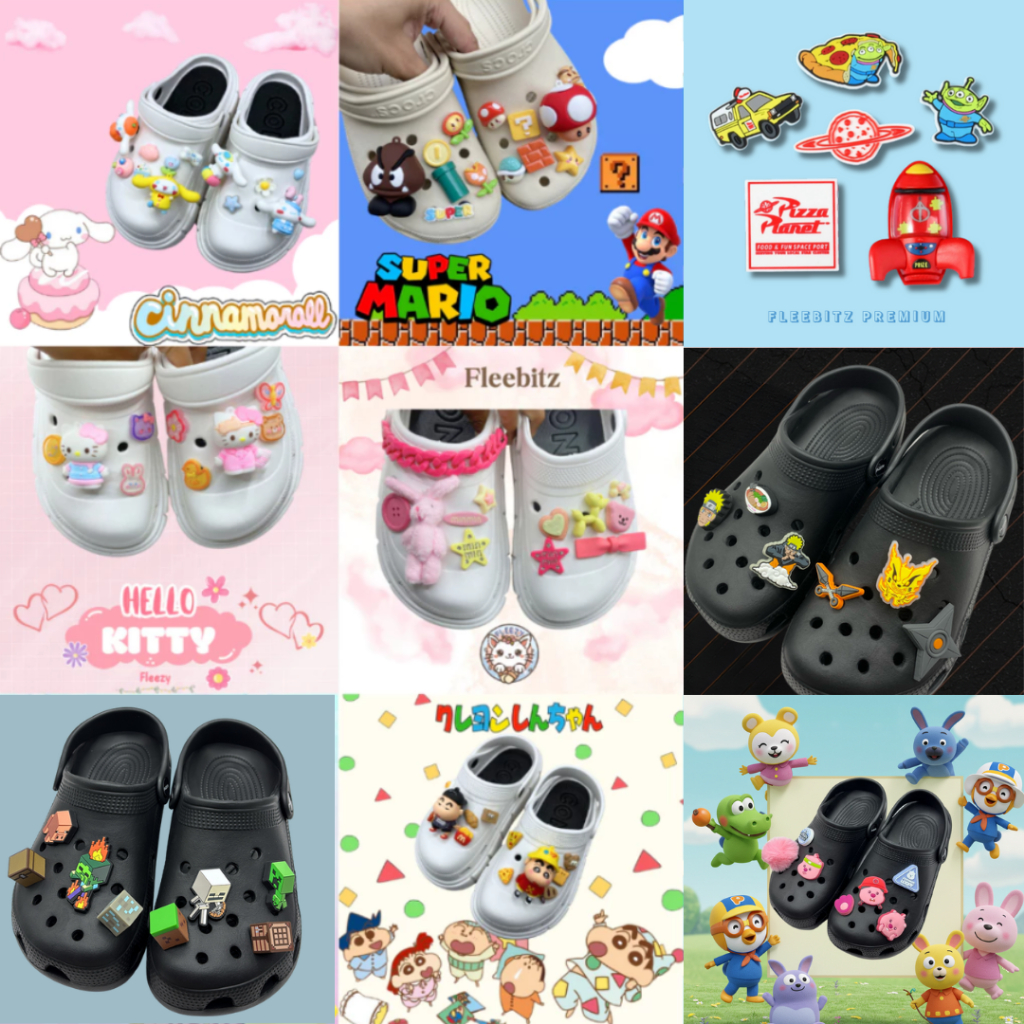 Jual JIBBITZ SET FLEEZY - Jibbitz Satu Set Berkarakter -Aksesoris ...