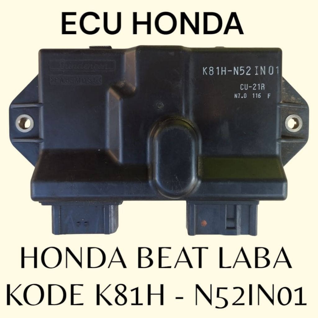 Jual ECU ECM CDI Honda BEAT Laba Kode part K81H-N52IN01 original ...