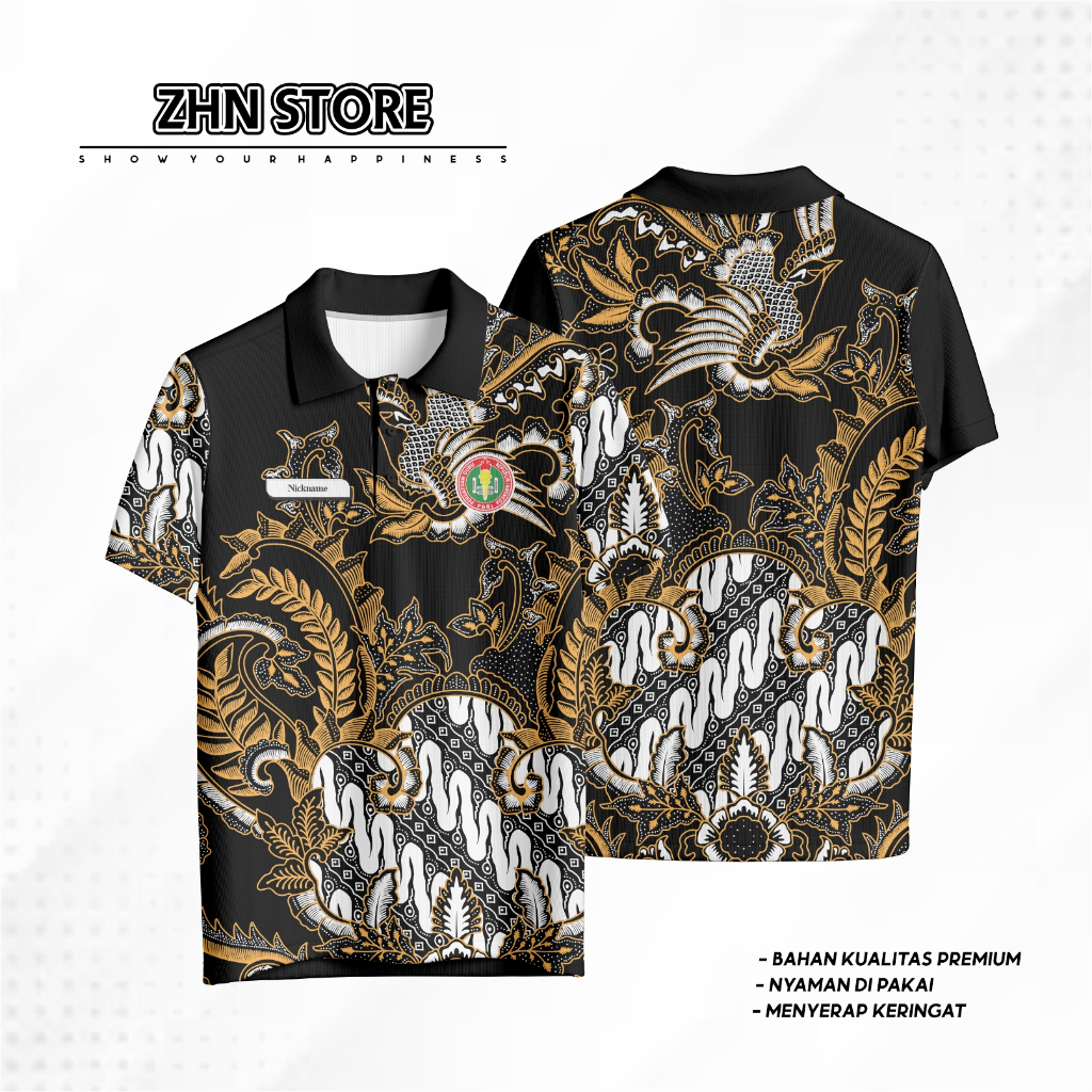 Jual Kaos Jersey Dri-Fit Premium Batik , Kaos batik, Jersey Model Batik ...