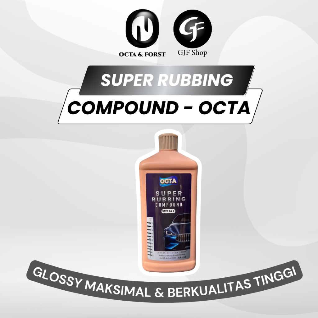 Jual Super Rubbing Compound Kompon Mobil OCTA Serbaguna Step 1 & 2 ...