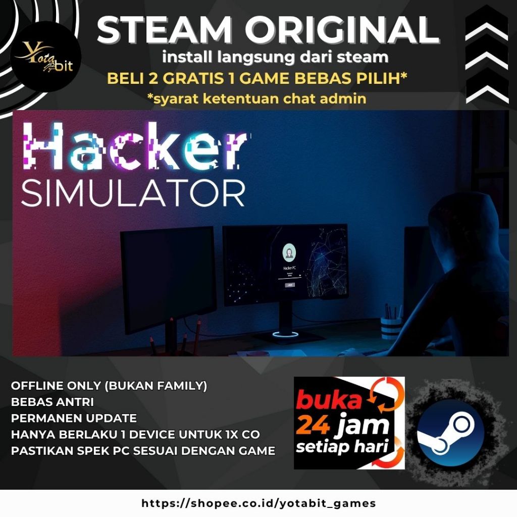 Jual Hacker Simulator PC Game Original Offline | Shopee Indonesia