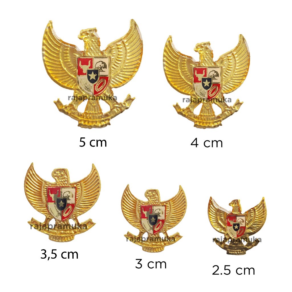 Jual Pin Garuda Kuningan Emas Kecil Besar Pin Bros Peci Paskibra Garuda ...