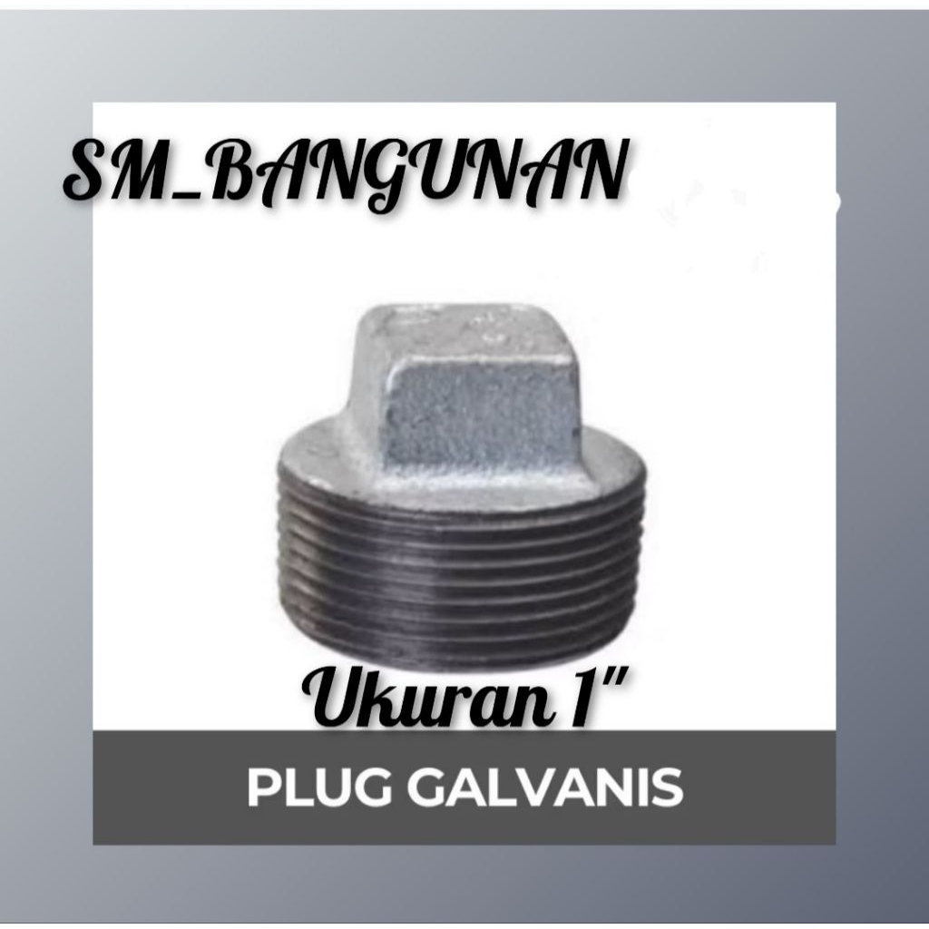 Jual Plug Galvanis 1" Drat Luar - Dop Tutup Pipa Besi 1 Inch | Shopee ...