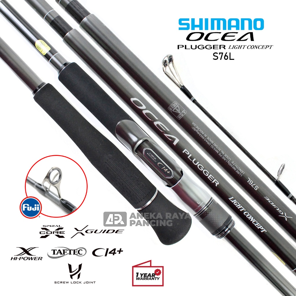 Jual Joran Shimano OCEA PLUGGER LIGHT CONCEPT | CI4+ | Bait Casting [24] Resmi ARP | Shopee ...