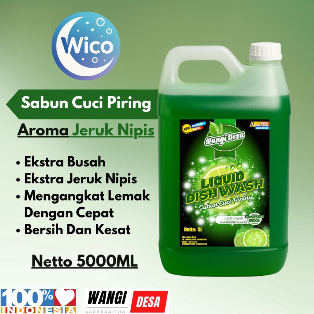 Jual AN Sabun Cuci Piring murah 5 Liter Jeruk Nipis ekstra busah Wangi Desa Grade B | Shopee ...