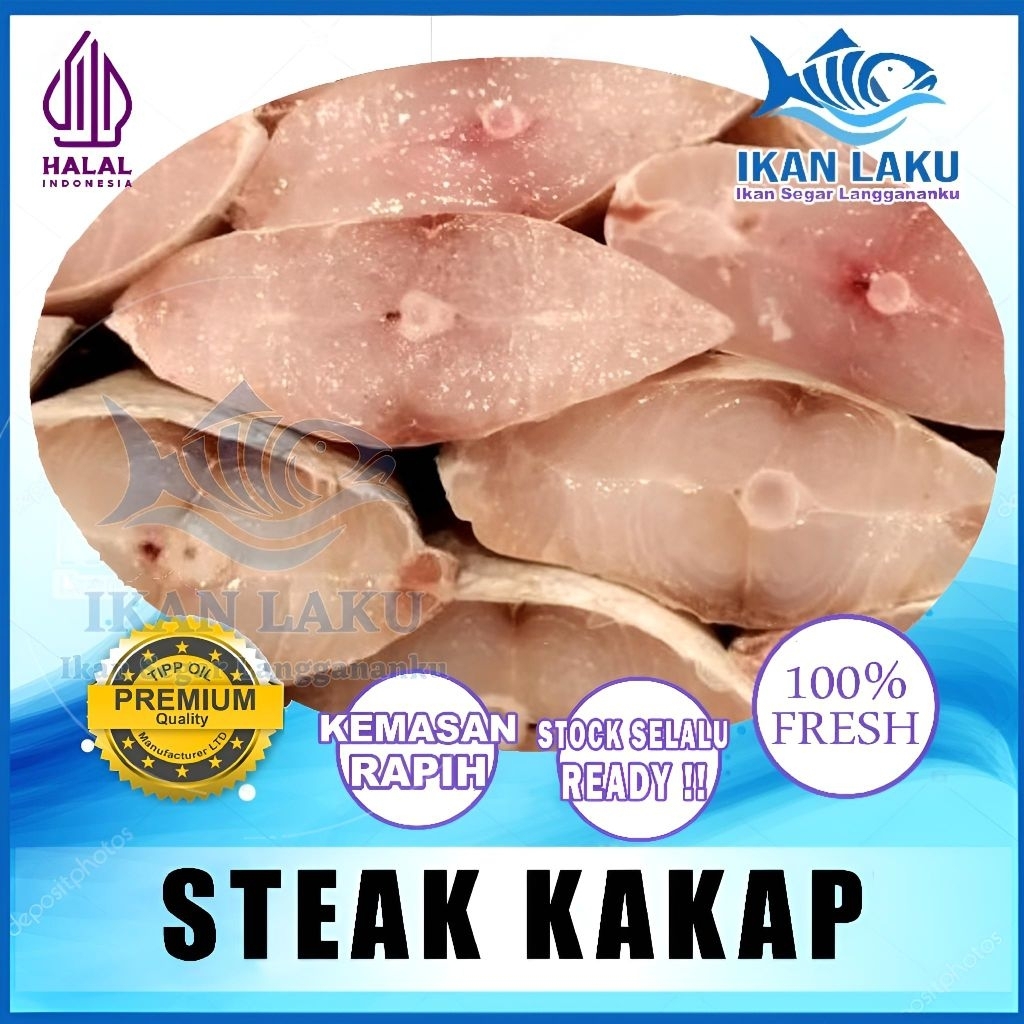 Jual Steak Kakap Merah 500gr - Ikan Kakap Merah Potong – Red Snapper ...