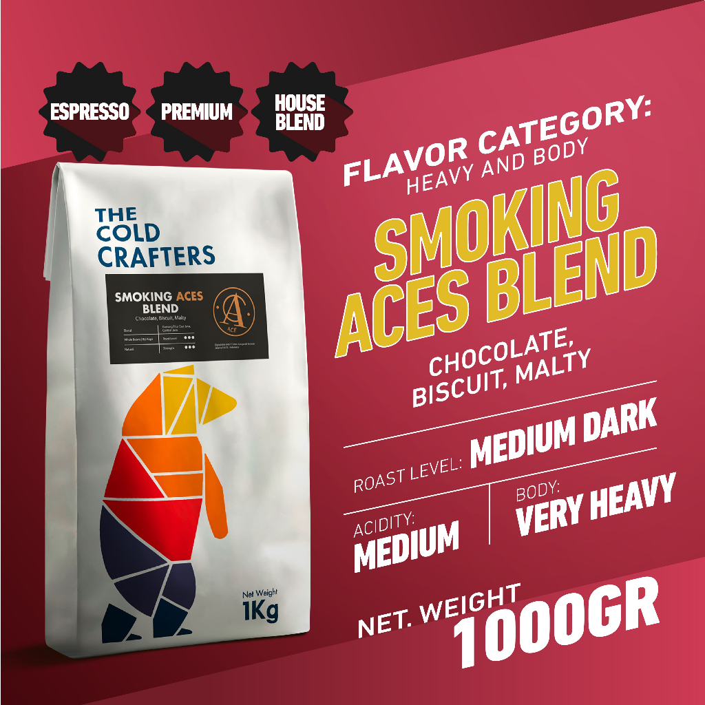 Jual Smoking Aces Blend Arabika Arabica Robusta Biji Kopi Bubuk ...