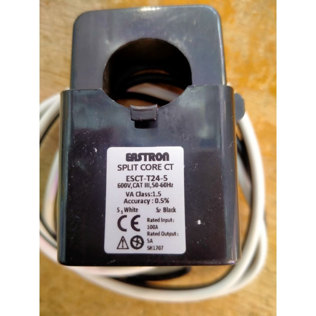 Jual CT split core eastron 100A/5A 600v class 1,5 50-60hz | Shopee ...