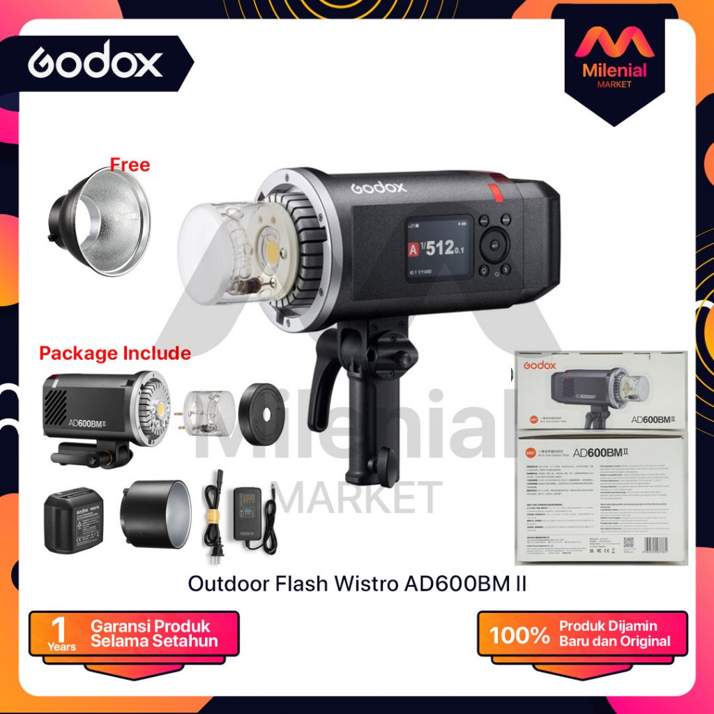Jual Godox AD600BM Bowens Mount Manual Flash Wistro AD600BM II AD ...
