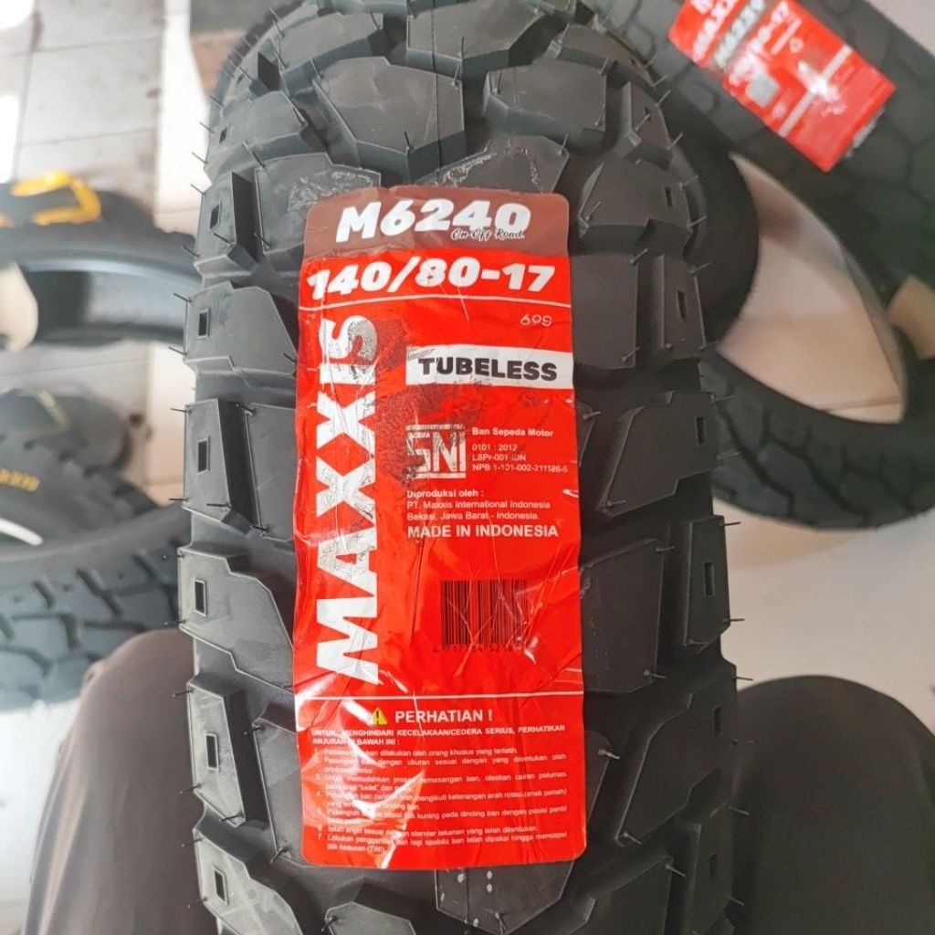 Jual ( RING 17 ) Maxxis Dualpurpose 140/80-17 tubles M6240 on /off road ...