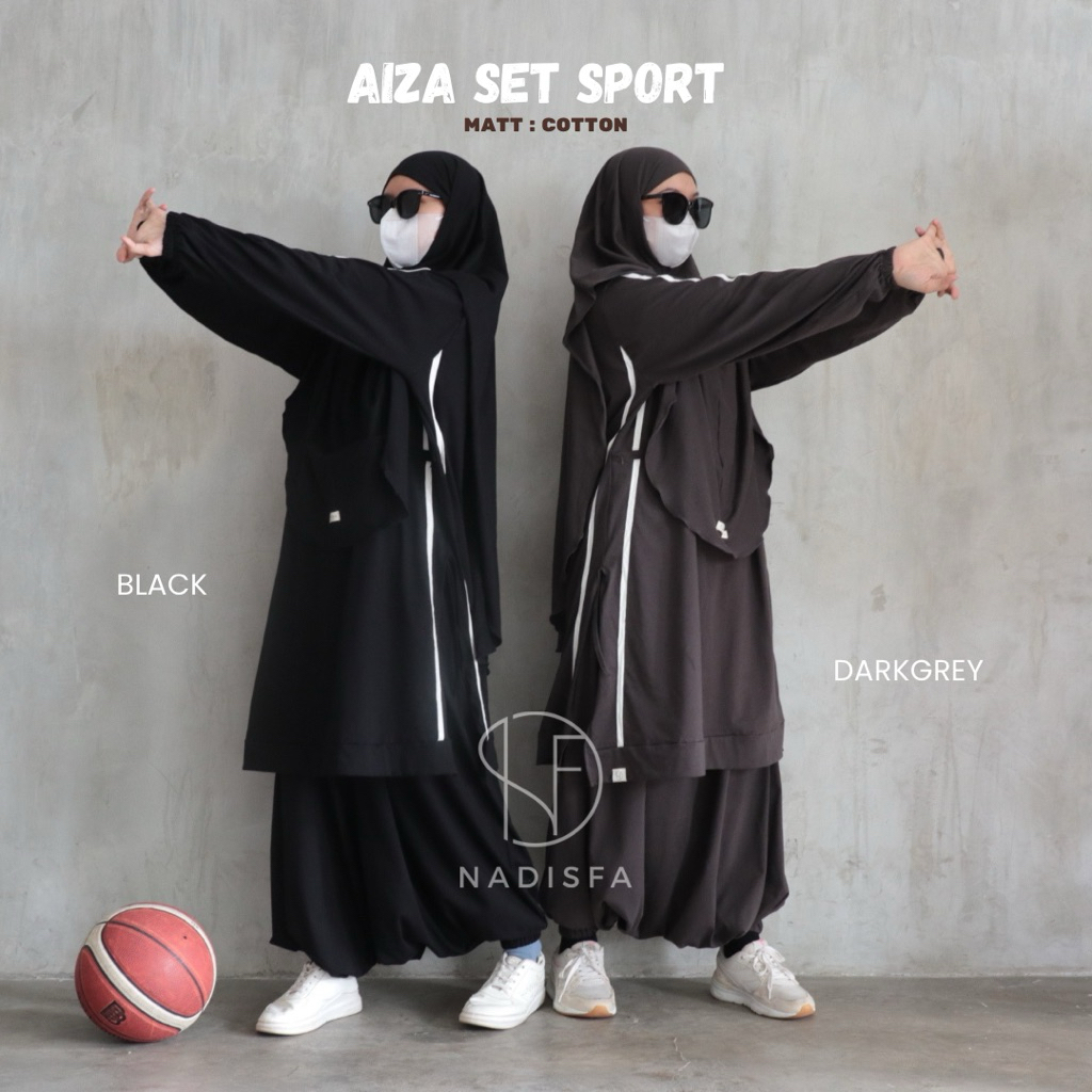 Jual NADISFA - AIZA ACTIVE SET MUSLIMAH SIRWAL - ATASAN - TUNIK MUSLIMAH SYAR'I | Shopee Indonesia