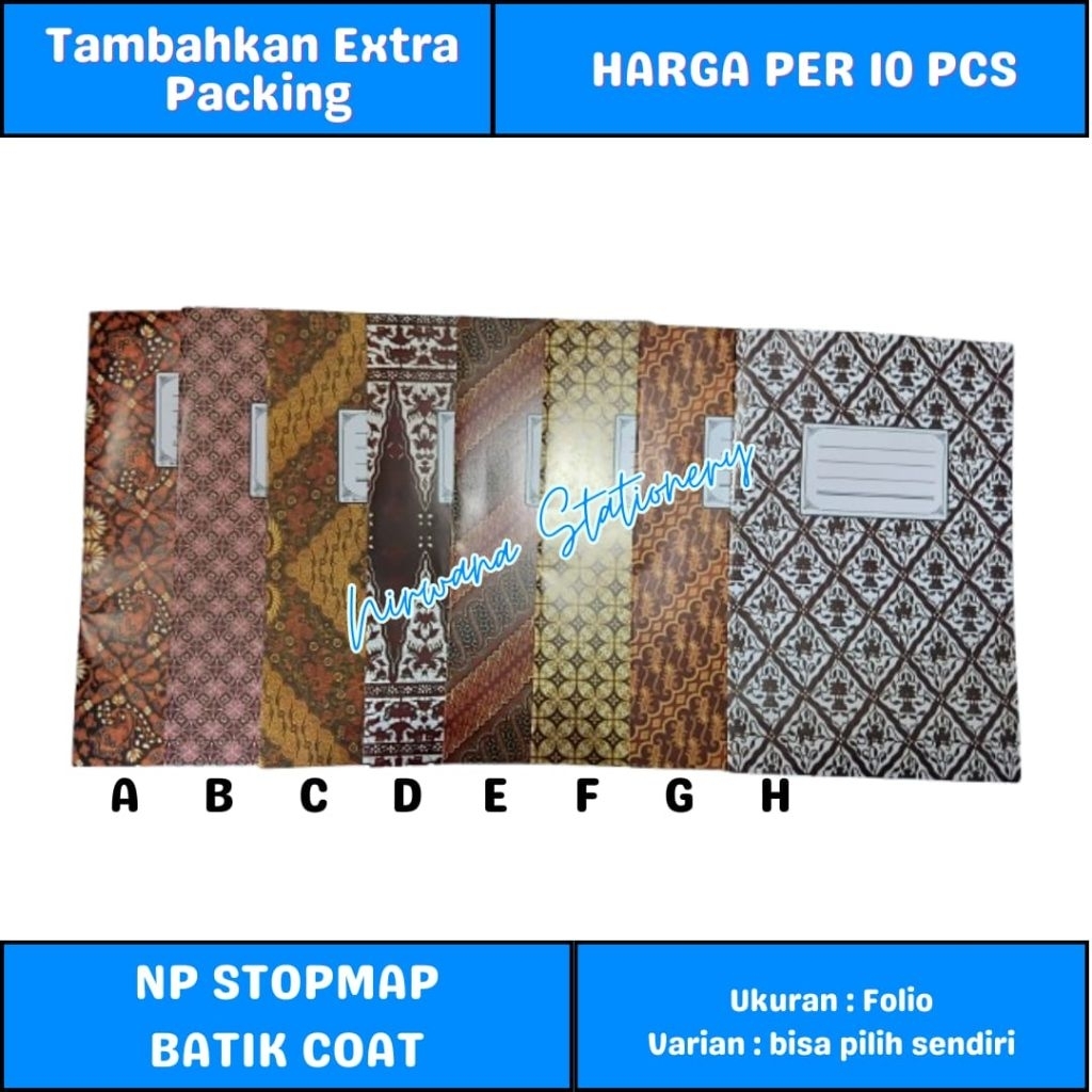 Jual (10 Pcs) Stopmap Batik Coat Folio / Map Batik / Map Kertas ...