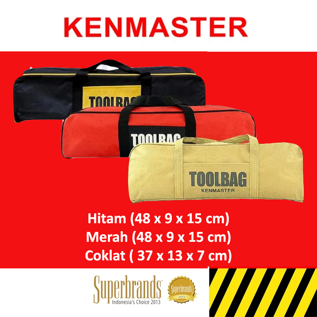 Jual Kenmaster Tas Perkakas Alat Tukang Nilon / Tool Bag / Tas Kunci ...