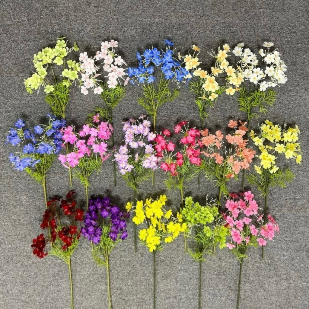 Jual Bunga Artificial - BUNGA GERANIUM PANJANG Kain Panjang 60 CM ...