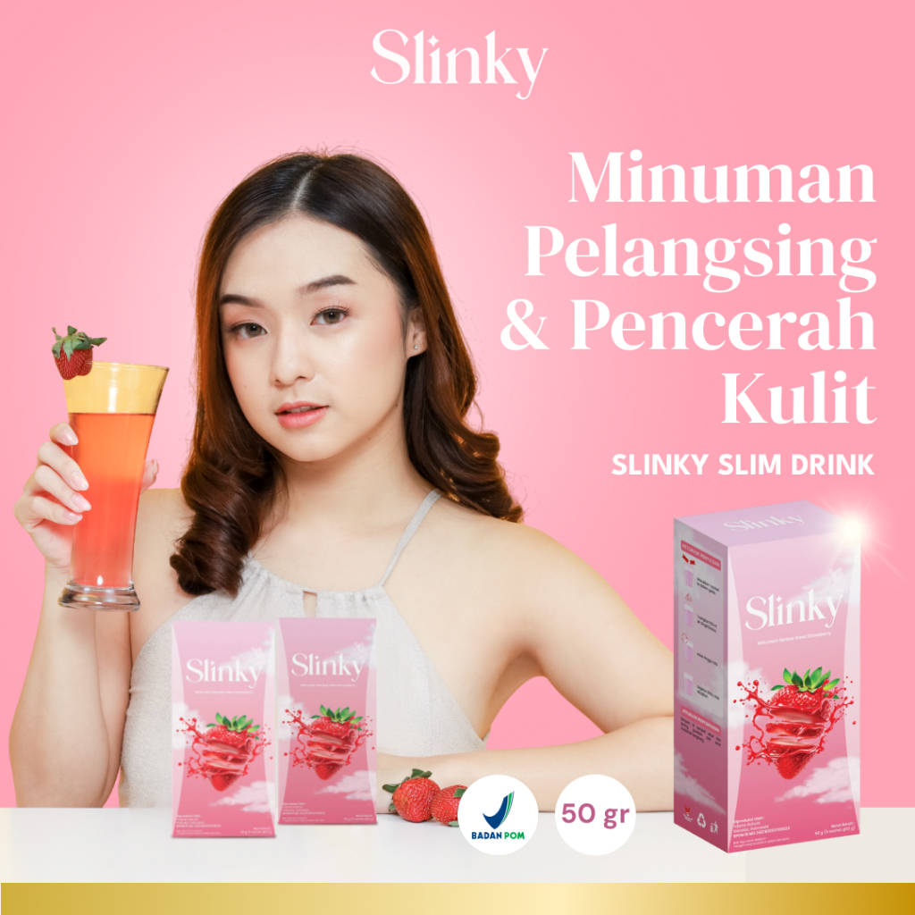 Jual Slinky Slim Drink - Minuman Pelangsing Rasa Strawberry BPOM ...