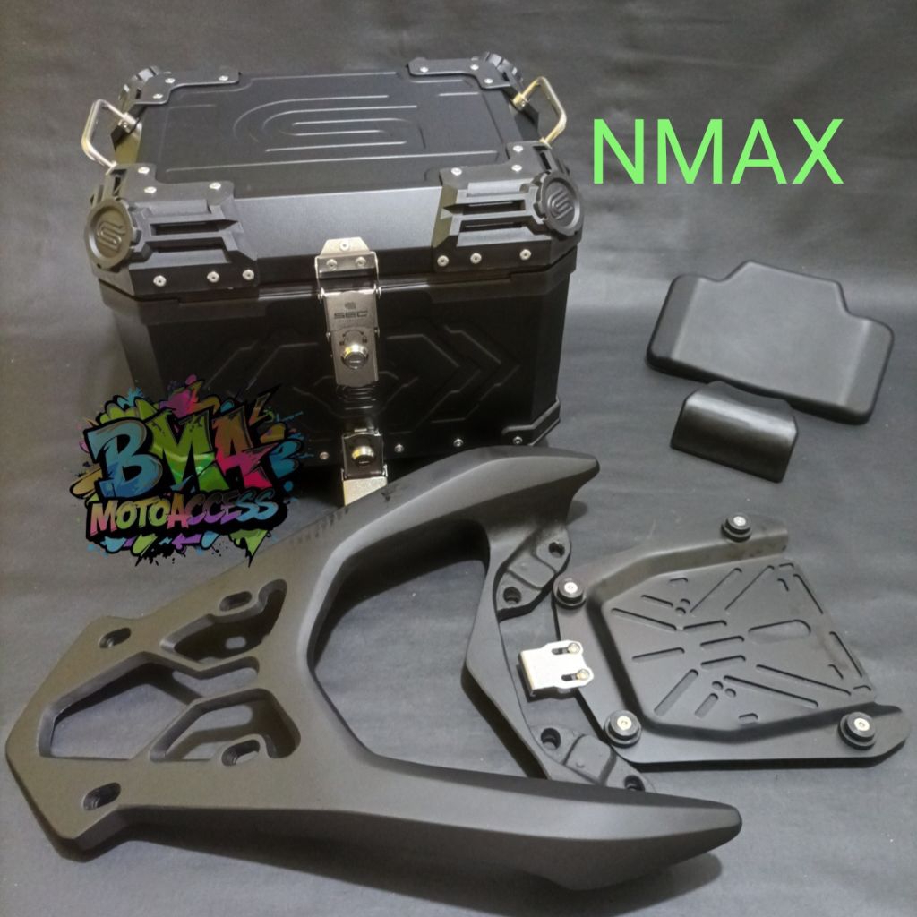 Jual TOP BOX SEC ALUMINIUM 45L & BREKET BOX - NMAX OLD/NEW / NMAX NEO ...