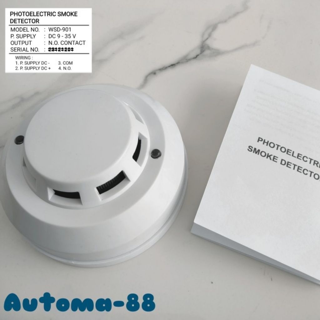 Jual Smoke Detector Normally Open 4 wire Detektor Asap untuk Jaringan ...