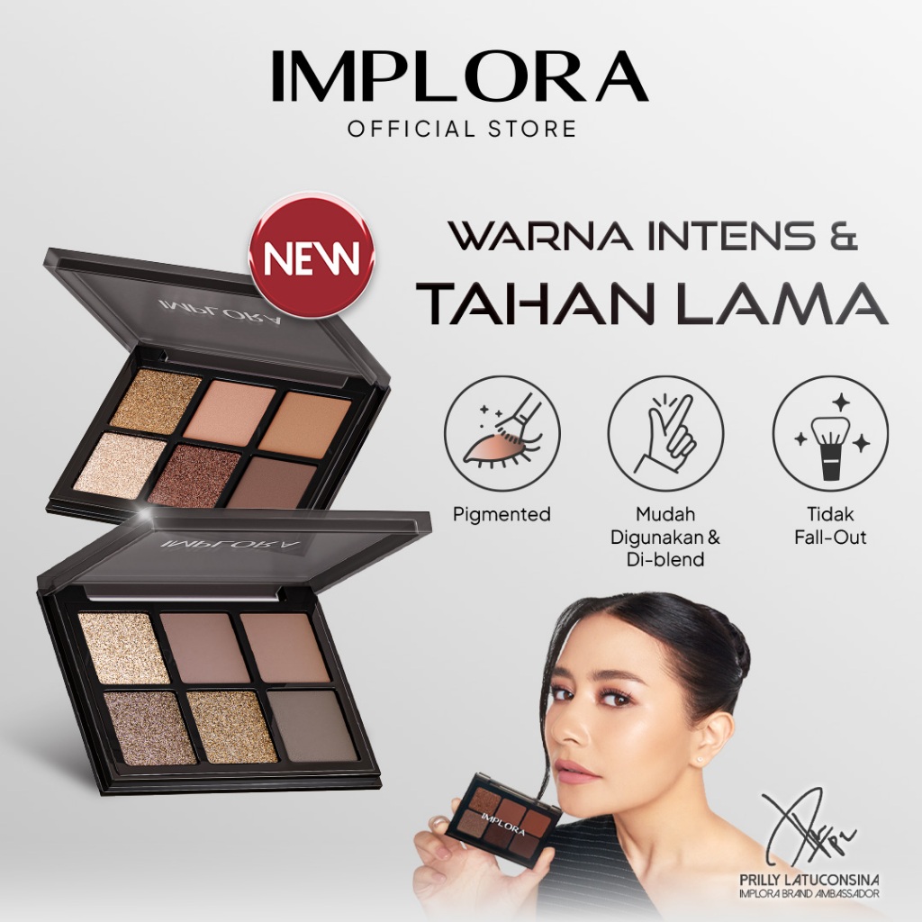 Jual Implora Urban Eyeshadow Palette | Afterglow & Afterglam | Blendable & Pigmented | Shopee ...