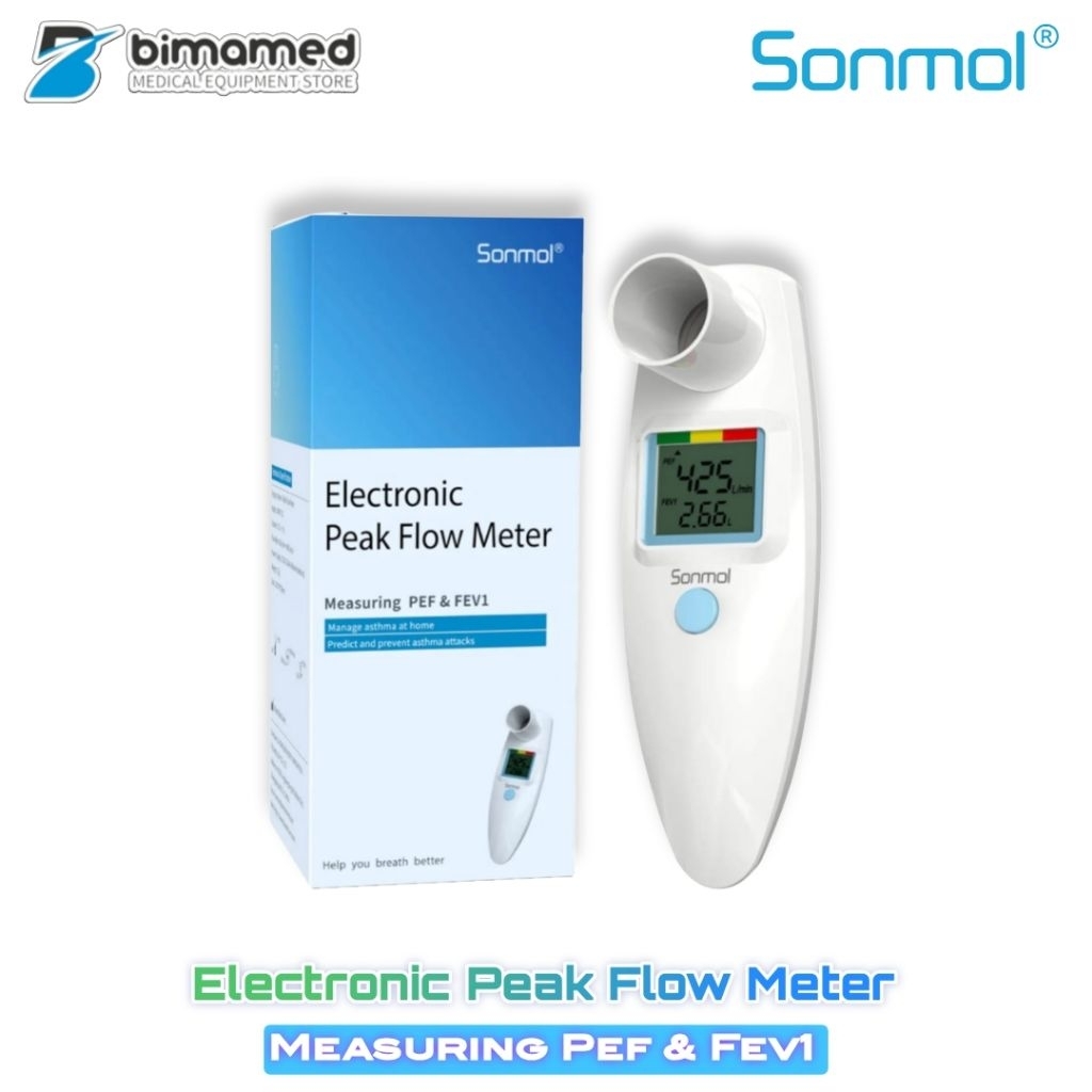 Jual Electronic Peak Flow Meter Measuring PEF & FEV1 | Shopee Indonesia