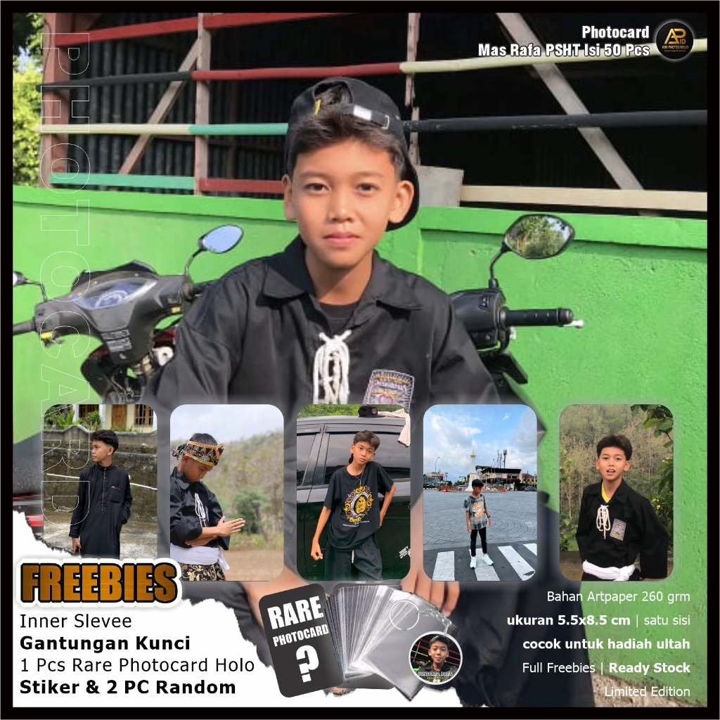 Jual Photocard Mas Rafa PSHT (Juniarta Rafa) isi 50 Pcs Fanmade | Bonus ...