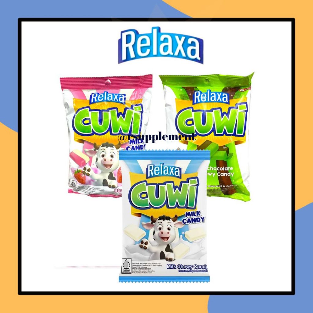 Jual Relaxa CUWI 125gr Mint & Chocolate Isi 50pcsMix Chewy Candy Permen ...