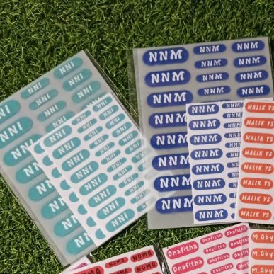 Jual STIKER LABEL NAMA DTF BAJU KAIN SETRIKA SABLON NAMA SETRIKA ...