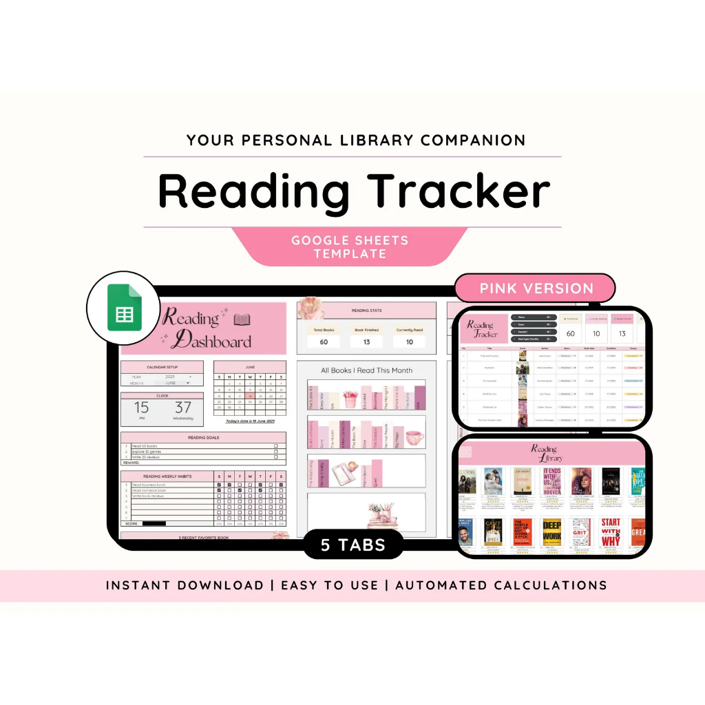 Jual Digitalfast.id - TEMPLATE Digital Reading Journal Tracker Premium ...