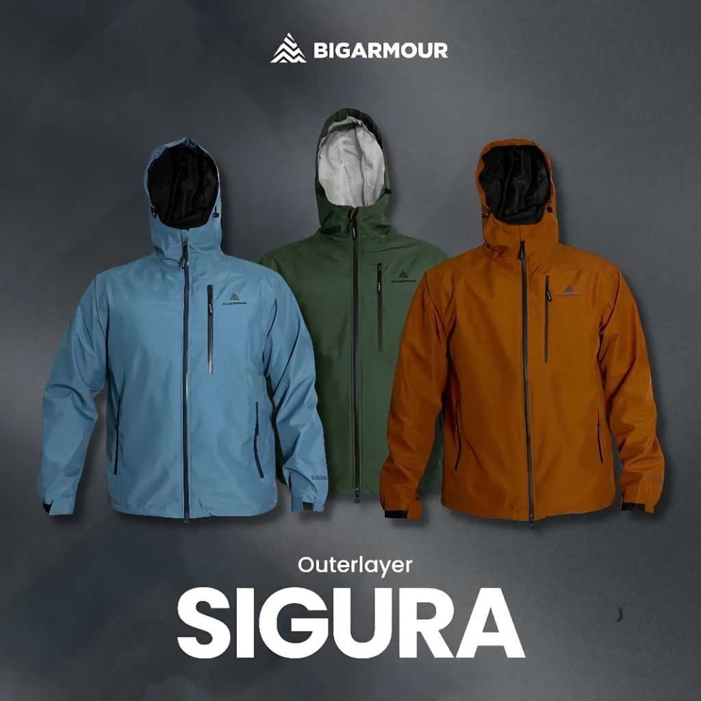 Jual Jaket Gunung Big Armour Sigura Waterproof Jacket | Shopee Indonesia