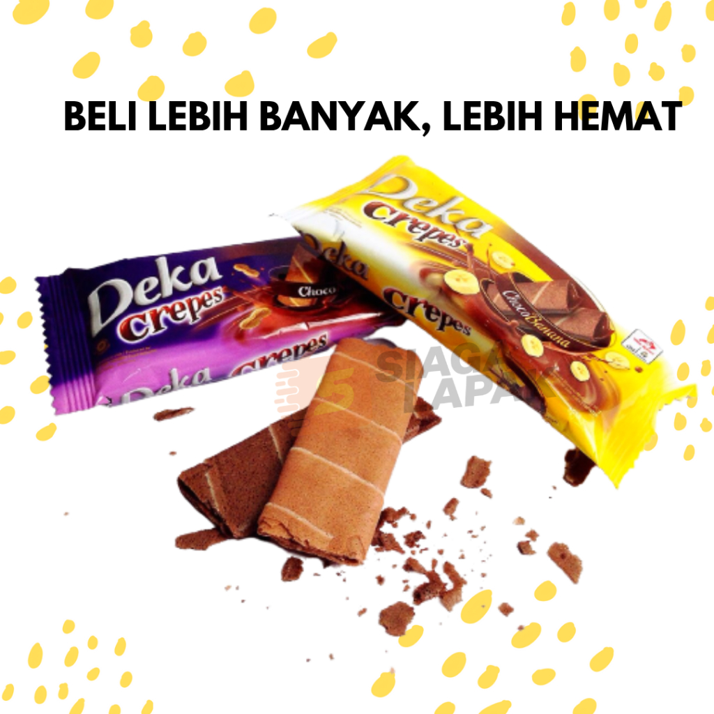 Jual Biskuit Deka Crepes ECERAN 1 PCS Choconut Choco Banana Crackers ...