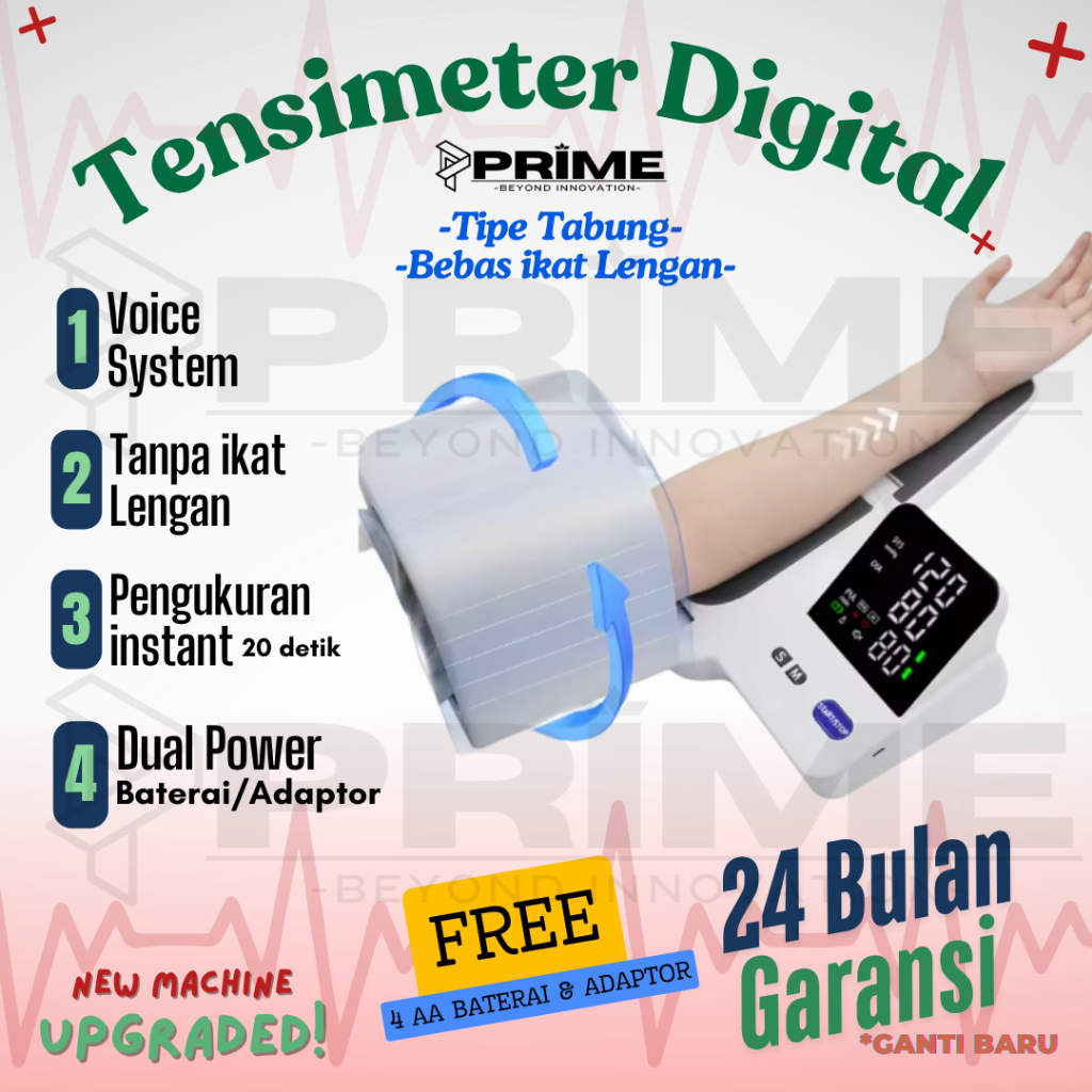 Jual Tensimeter Digital Tabung Otomatis Wireless Cek Tensi Tekanan ...