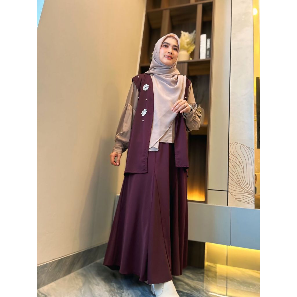 Jual Alesya Oneset Skirt Anti UV SETELAN ROK WANITA KEKINIAN ONE SET ...