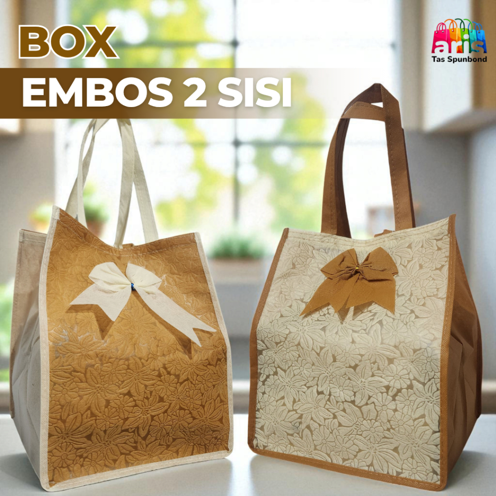 Jual TAS HAJATAN BOX EMBOS 2 SISI VARIASI PITA ( 1 LUSIN ISI 12 TAS ...