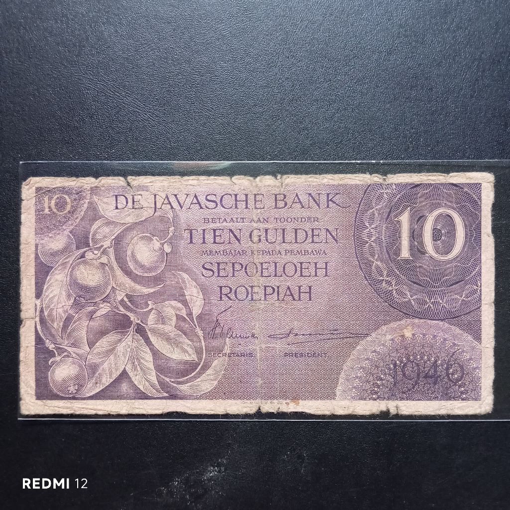 Jual uang kertas 10 gulden federal tahun 1946 bekas asli jelek | Shopee ...