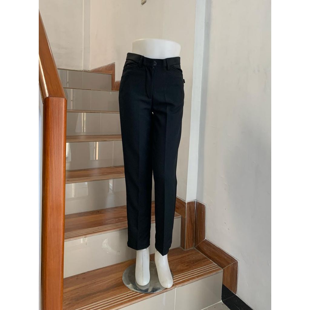 Jual Celana Kerja Wanita Kantor celana formal wanita celana bahan wanita resleting | karet ...