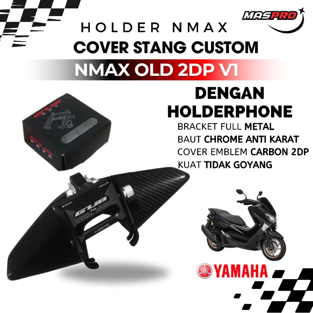 Jual Holder Hp nmax old 2dp cover stang nmax old 2dp custom dengan gub ...