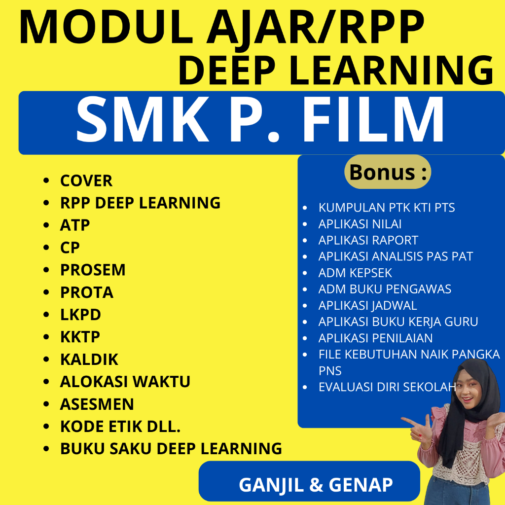 Jual Modul Ajar/RPP Deep Learning SMK PRODUKSI FILM FASE F - RPP DEEP ...