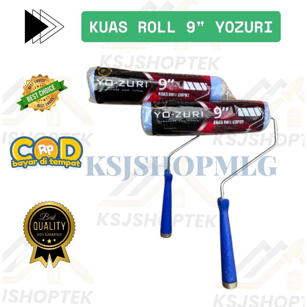 Jual Kuas Roll Tembok 9" YOZURI / KUAS CAT / KUAS ROLL BESAR 9 INCH ...