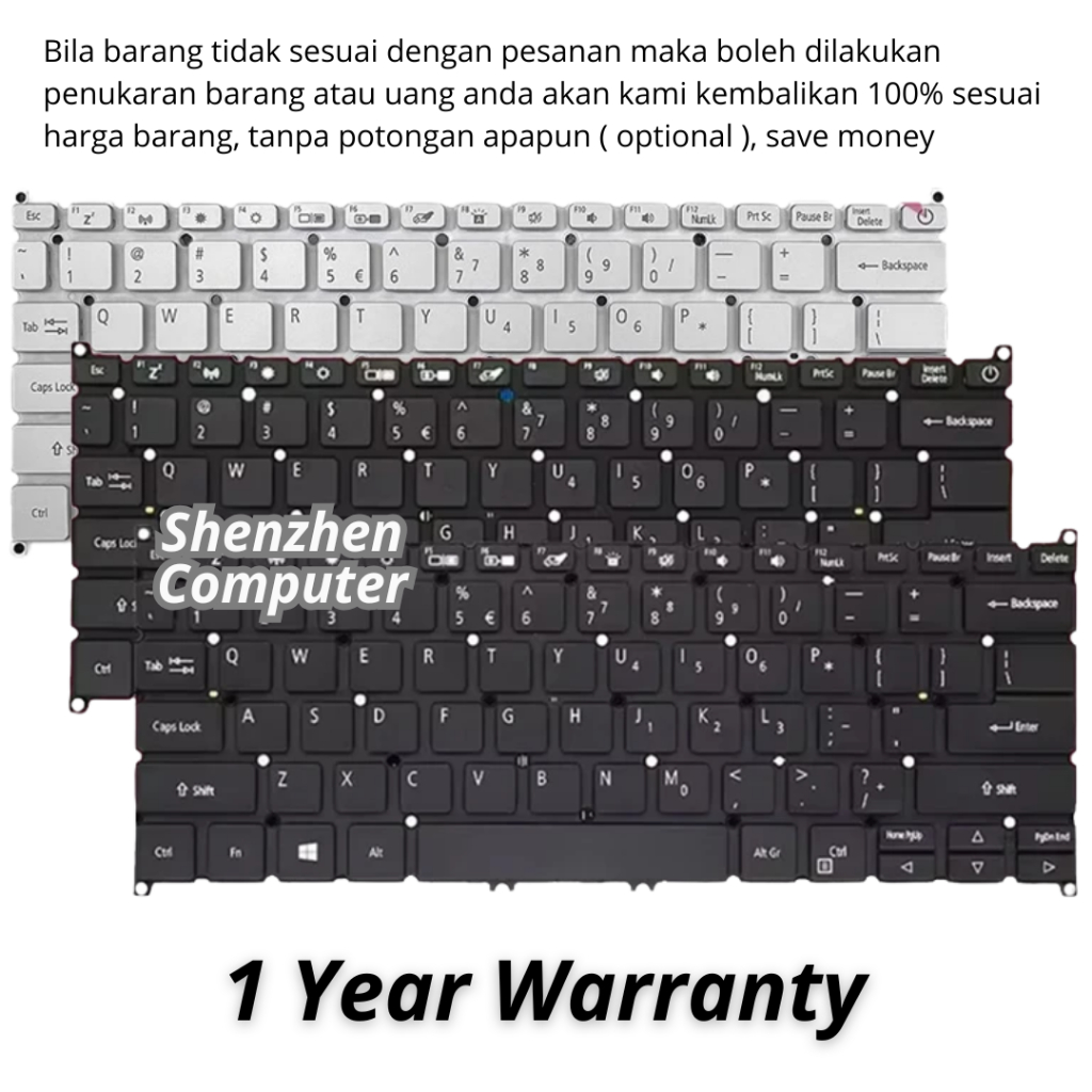 Jual Keyboard Acer Aspire 5 A514 A514-41 A514-51 A514-52 A514-52G A514-53 A514-54 new original ...