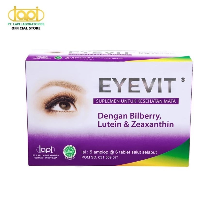 Jual Eyevit Tablet 30 Tablet / Suplemen Vitamin Mata / Eyevit | Shopee ...