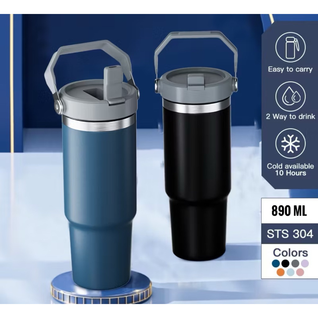 Jual (baru) TUMBLR STAINLESS MUG 890ML TERMOS TUMBLER GELAS VACUUM ...