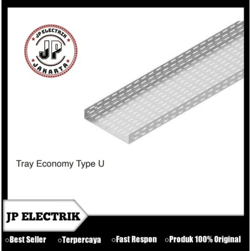 Jual Kabel Tray U 400x100 mm Panjang 3 Meter Electro Galvanize Tebal 1 ...