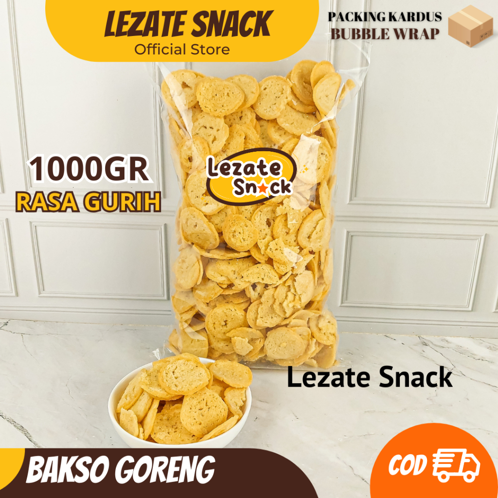 Jual Keripik Bakso Goreng Pipih 1KG Basreng Kiloan Murah Renyah Gurih ...