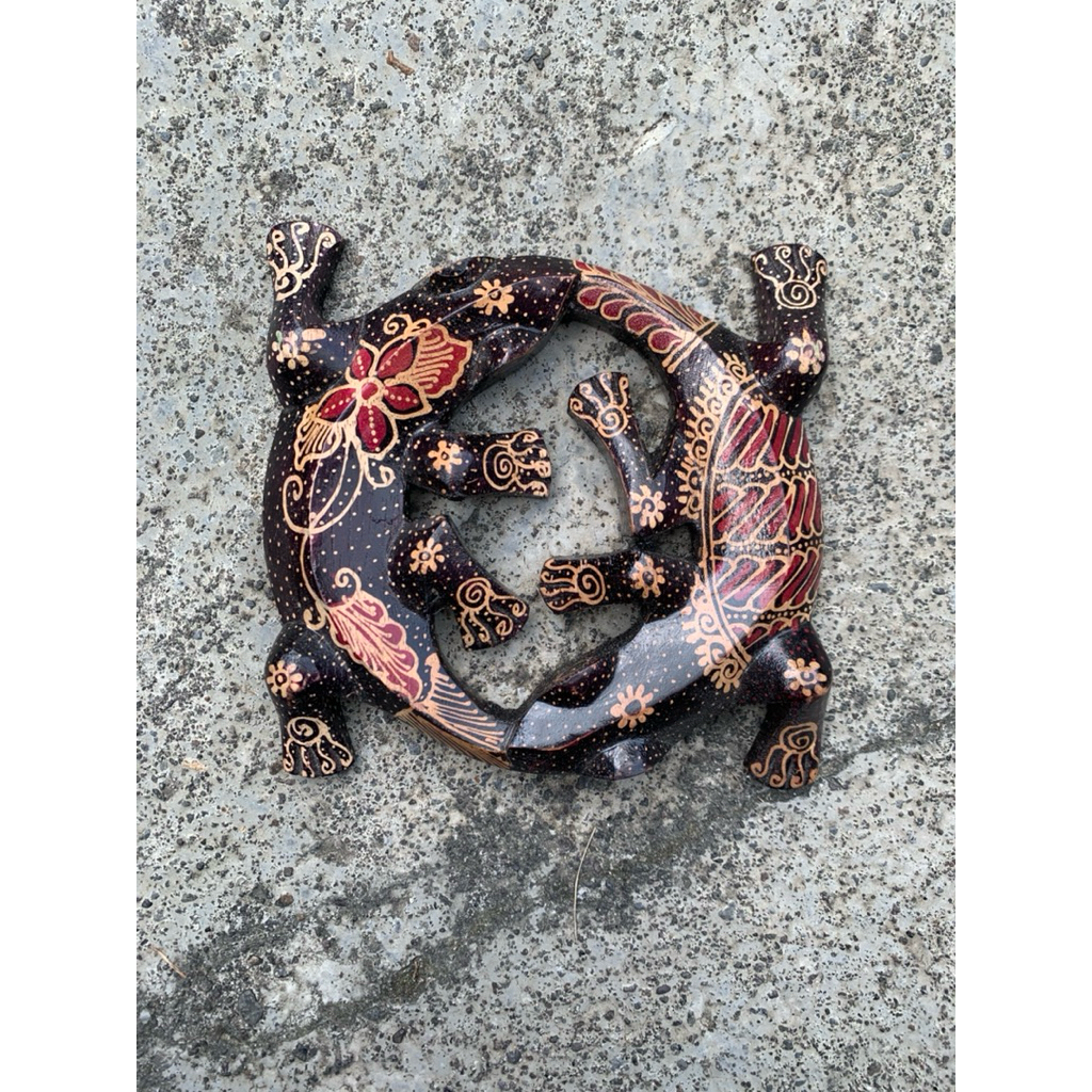 Jual Tokek/ Cicak/ Geco Batik Melingkar Souvenir Khas Jogja Indonesia ...