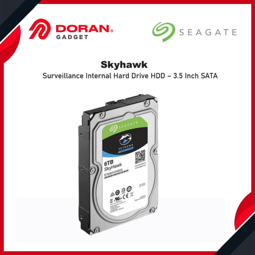 Jual Seagate Harddisk 1TB 2TB 3TB 4TB Skyhawk for CCTV DVR HDD Internal 3.5 inc - Original ...