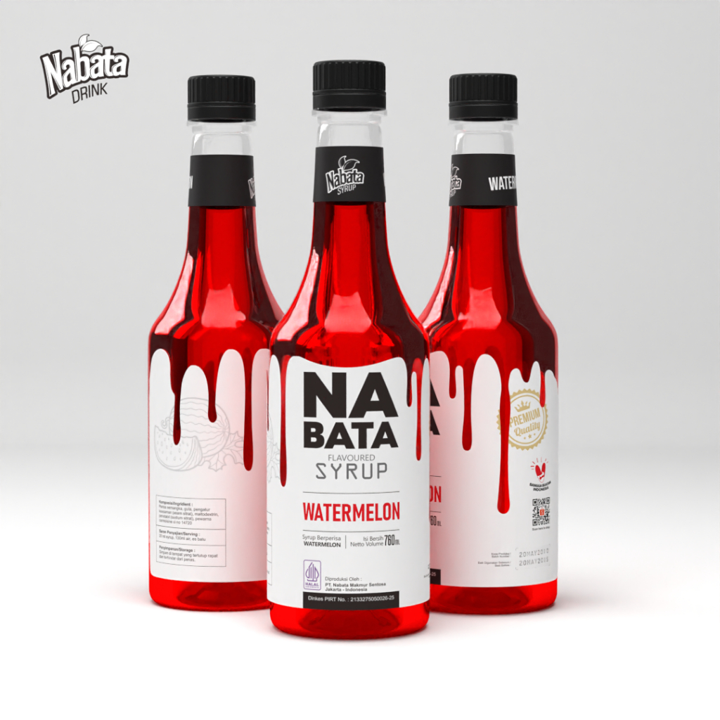 Jual Sirup Semangka Premium 760Ml Nabata Drink - Watermelon Syrup Sirup ...